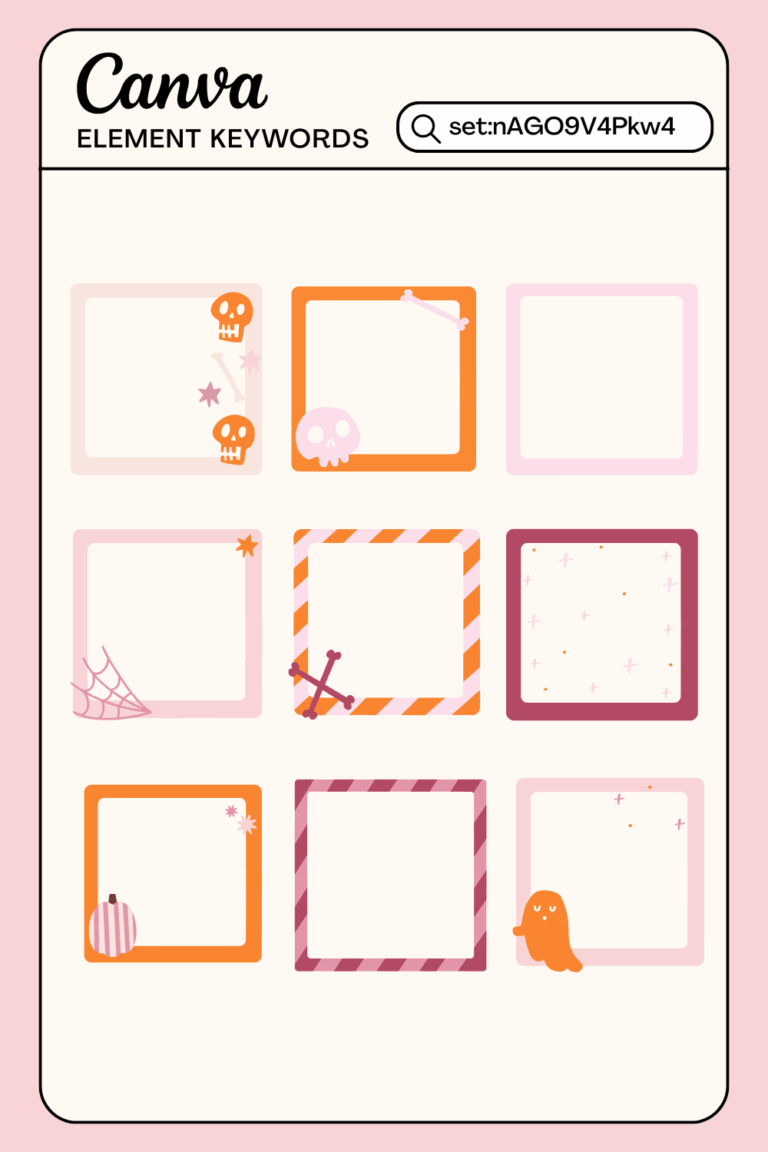 10 Spooky Cute Halloween Canva Elements Sets - Alicia Rafiei The Blog